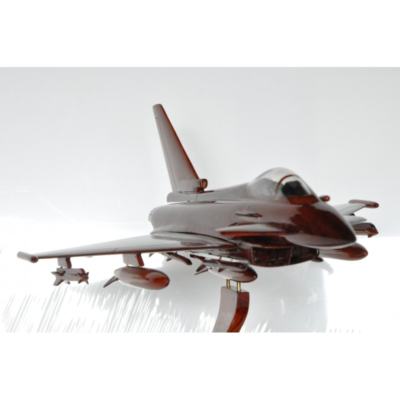 fighter - Typhoon - MAQUETTE AVION . Bois précieux verni - cadeaux pour ...