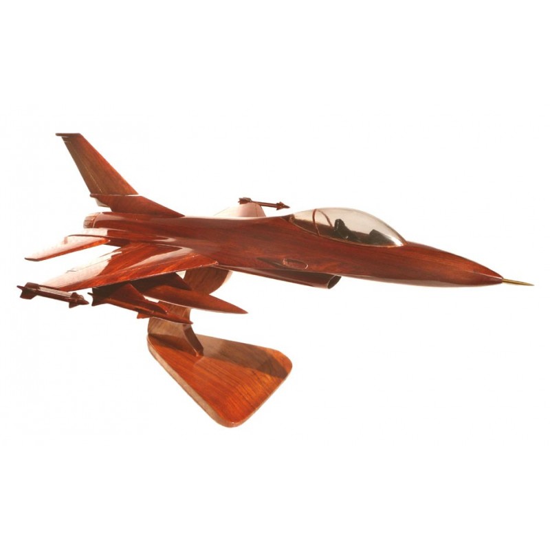 F-16 Falcon General Dynamic - MODEL AIRPLANE - precious wood varnished ...