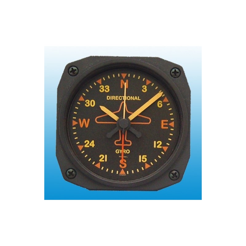 Directional Gyro Vintage - Réveil / Travel Alarm clock - 9x9cm