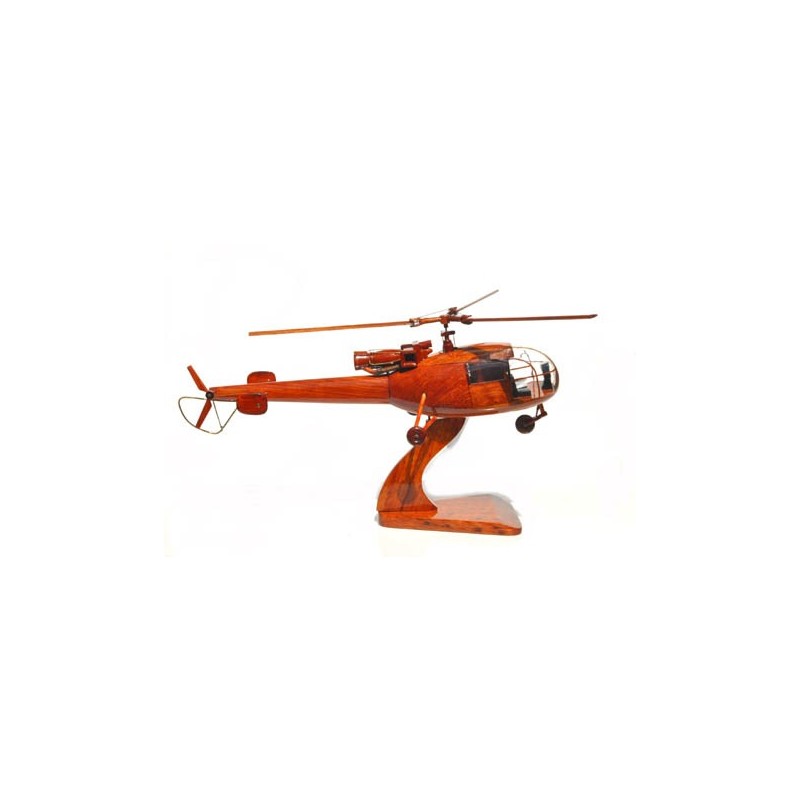 Alouette III - maquette avion en bois précieux - DIRECT ATELIER