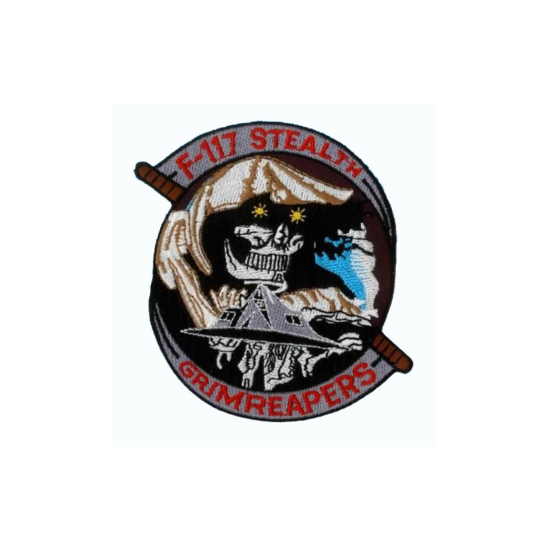 Patch brode - F-117 Stealth Grimreapers - cadeaux et objets pour passionné d'aviation