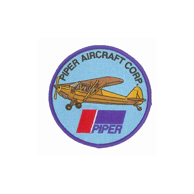 embroidered patch - Piper J3 Aircraft - gifts and present for ...
