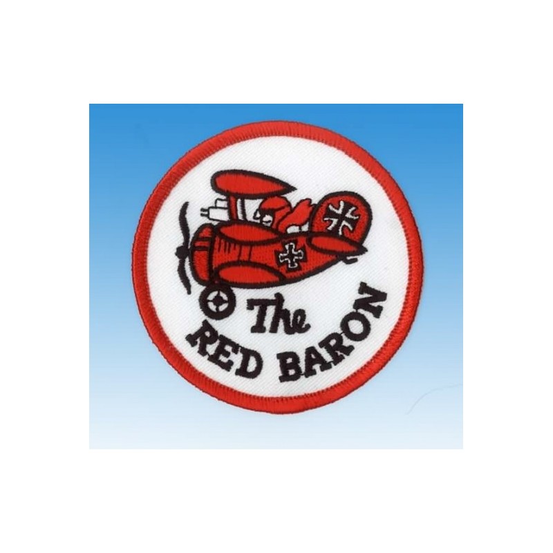 Patch brodé - The red baron - cadeaux et objets pour passionné d'aviation