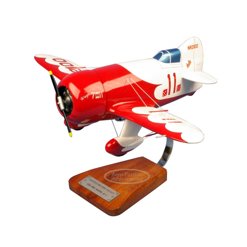 Gee Bee R1 Super Sporster - large size model, hand painted decoration ...