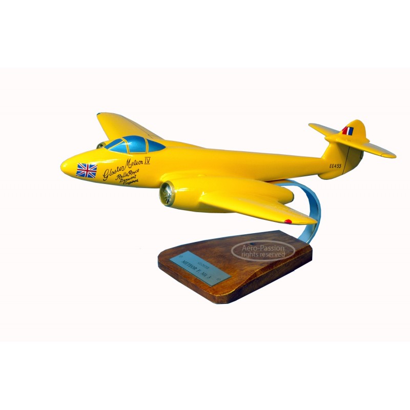 Gloster Meteor MK.3 Yellow Peril EE455 - maquette modèle réduit de ...