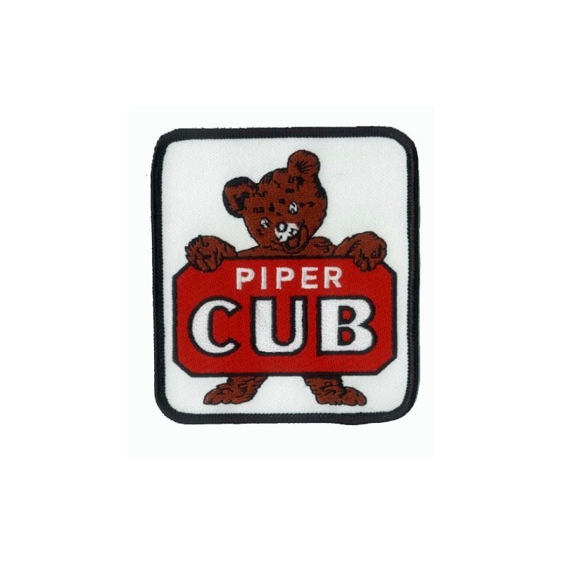 Patch brode - Piper Cub logo Teddy - cadeaux et objets pour passionné d ...