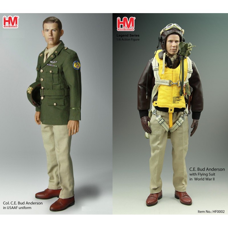 Figurine : Colonel "C.E. Bud Anderson" AmericanTriple Ace Fighter Pilot ...