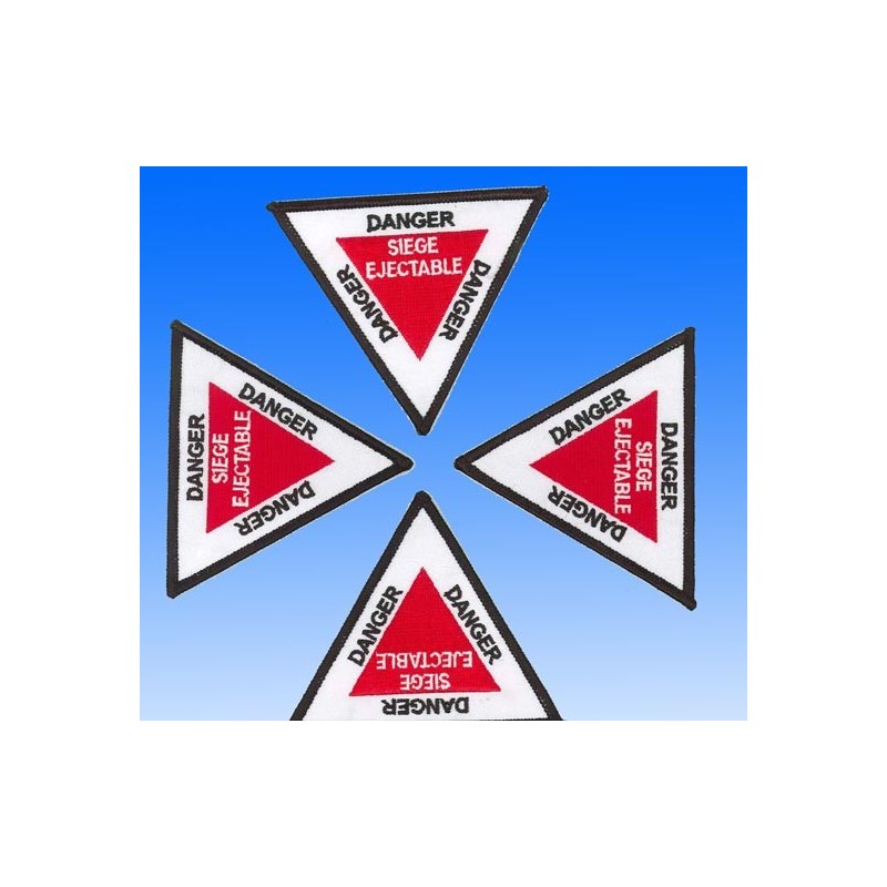 Insigne en métal - Patch Danger Siège Ejectable - Triangle - cadeaux et ...