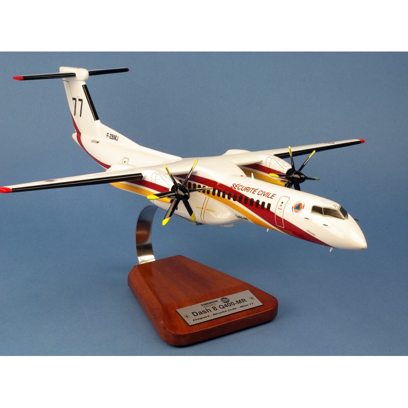 Dash 8-Q400MR - F-ZBMJ n°77 - maquette modèle réduit de grande taille ...
