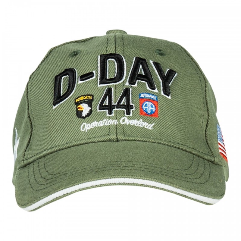 casquette D-Day 75th visière rayée