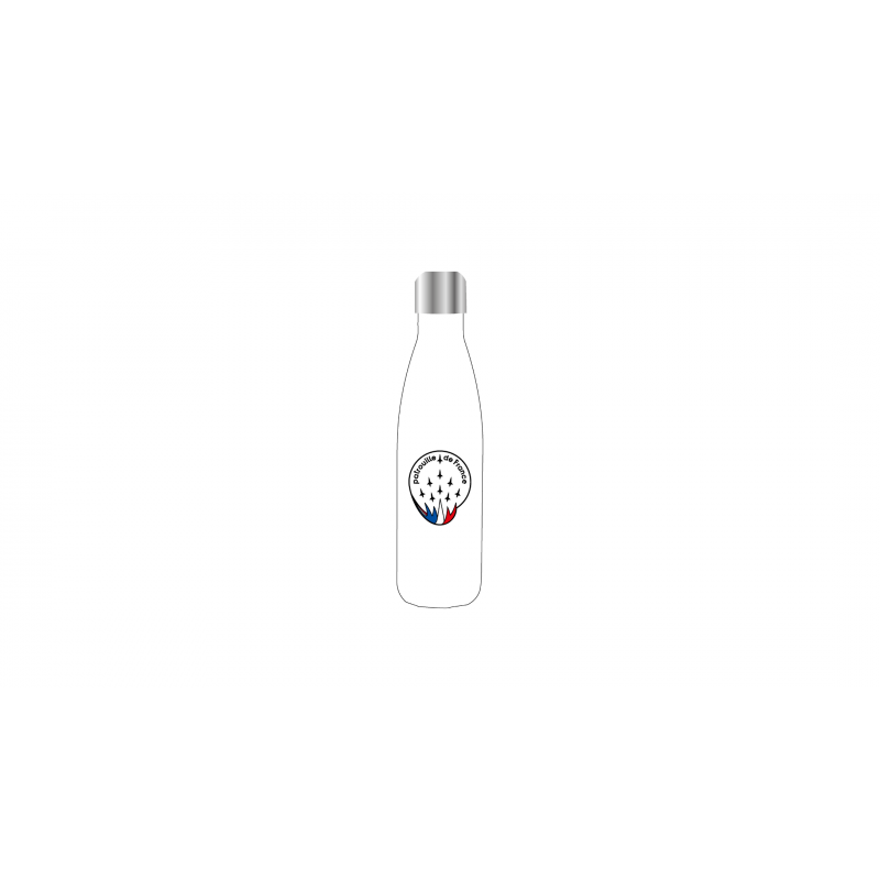 Gourde Isotherme Patrouille De France Logo Quadri Blanc